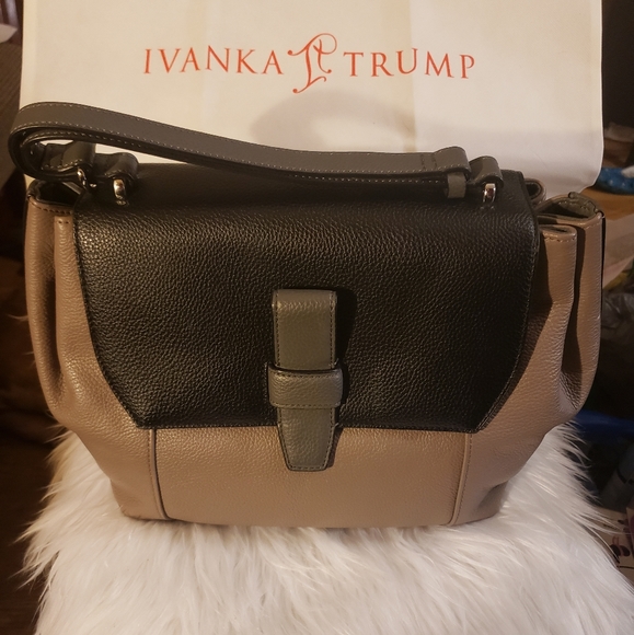 Ivanka Trump | Bags | Genuine Ivanka Trump Satchal Pursegenuine Leather ...
